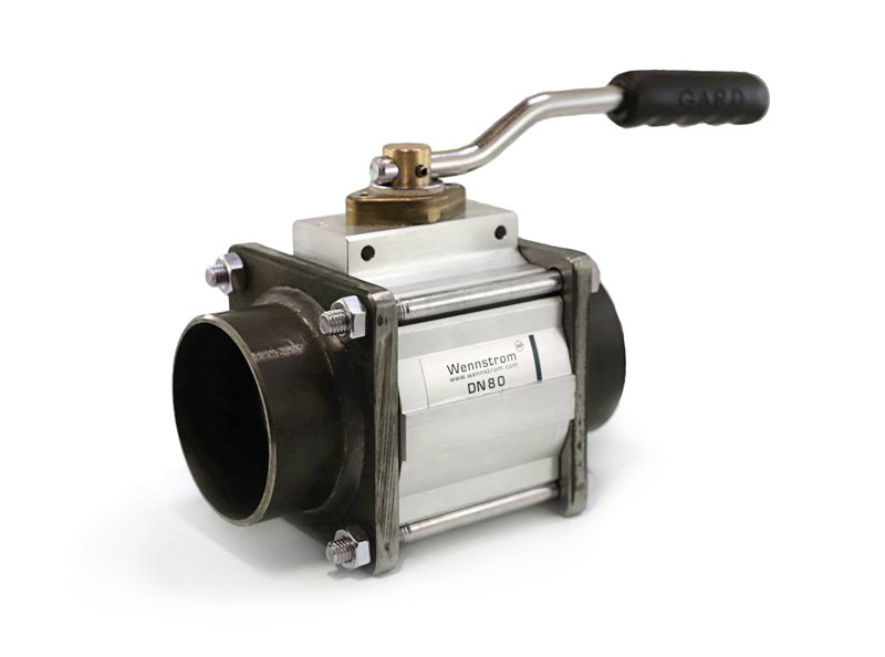 Ball Valve DN80 with Steel Flanges for Welding